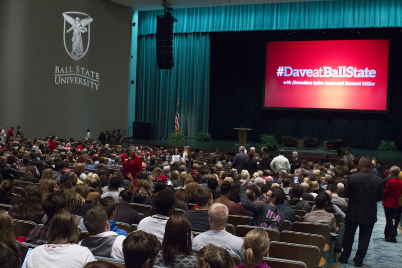 Letterman returns to Ball State | Ball State University