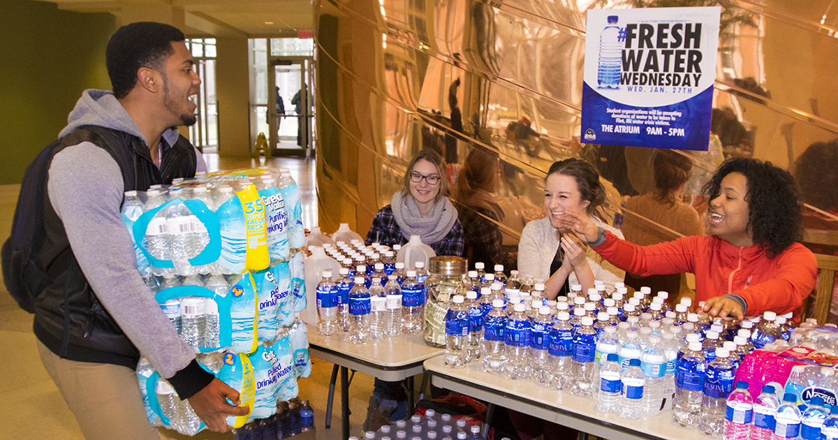Students unite to help Flint | Ball State University