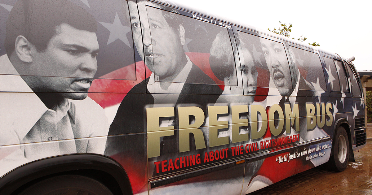 Freedom Bus makes its debut as mobile museum dedicated to local civil ...