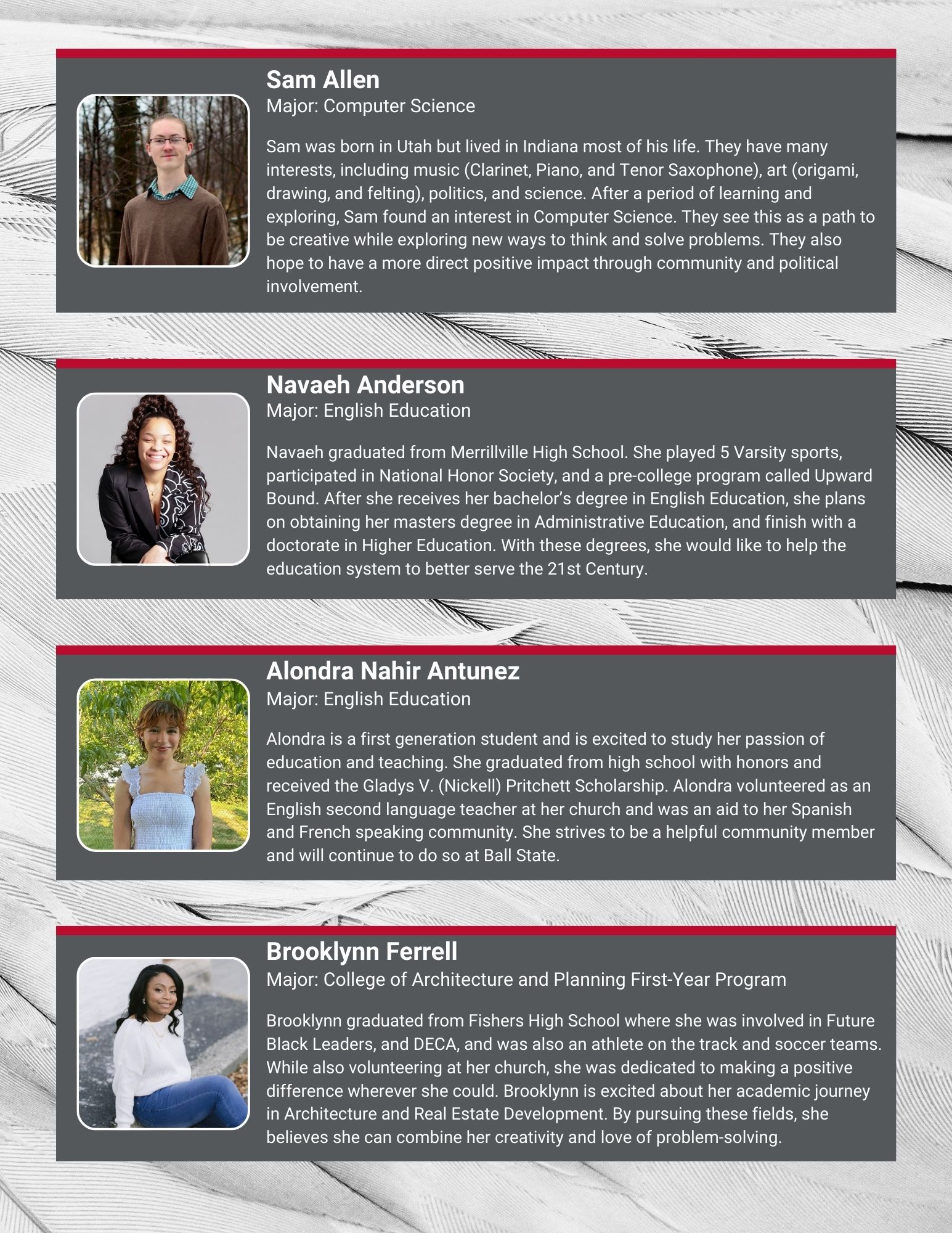 Whitinger Scholars | Ball State University